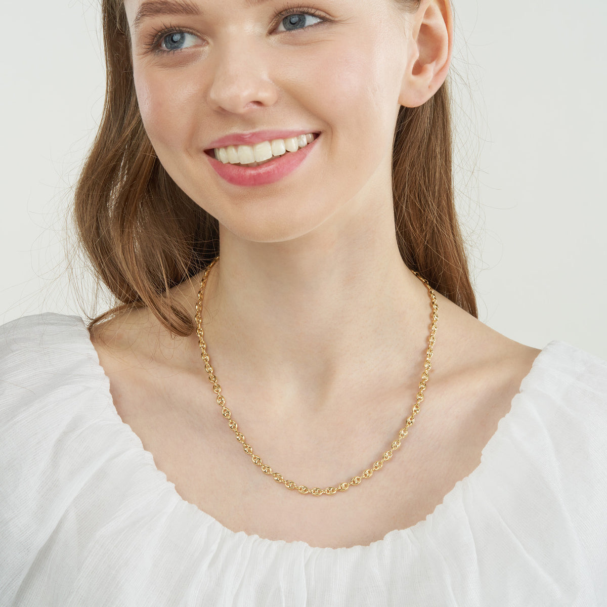 4.5mm Puff Mariner Chain with Lobster Lock – Blauweiss Berkowitz Jewelers